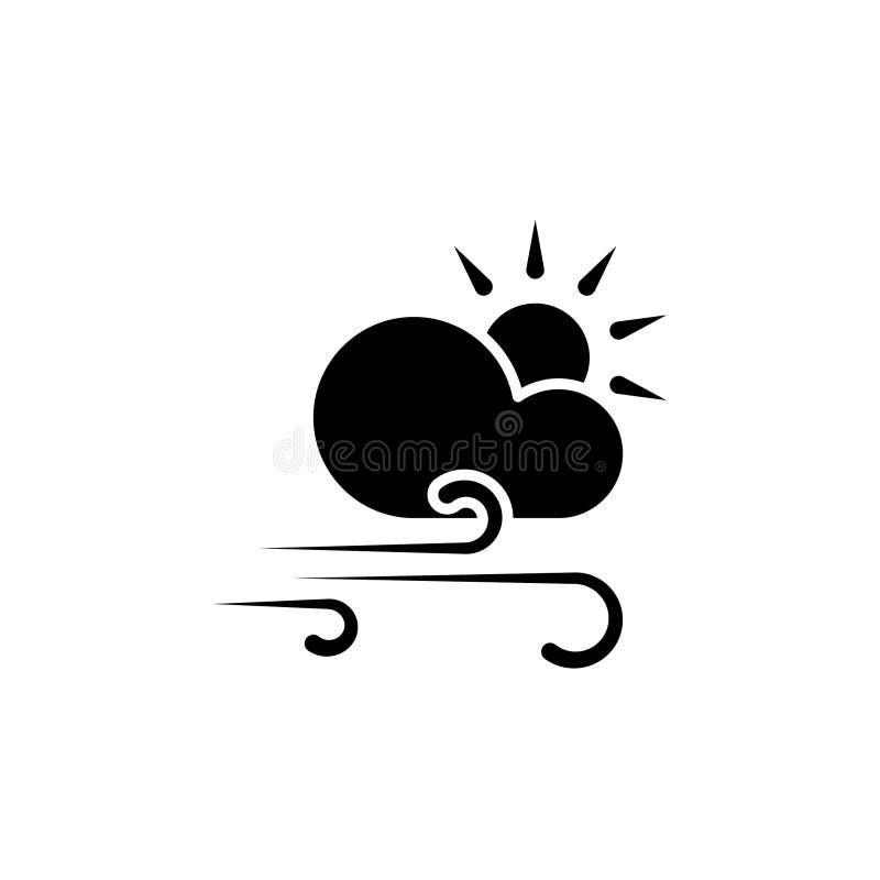 Illustration Vector Graphic of Windy Icon Stock Vector - Illustration ...