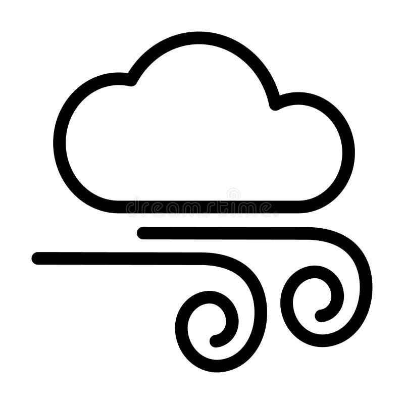 Illustration Vector Graphic of Windy Icon Stock Vector - Illustration ...
