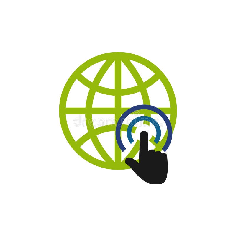 Illustration Vector Graphic of World in a Click Stock Vector ...