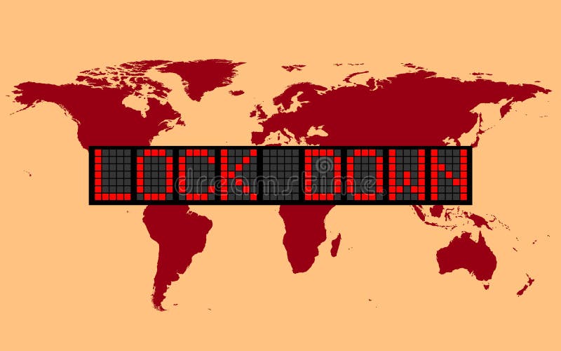 World Lockdown Environment Day Concept Stock Illustration ...
