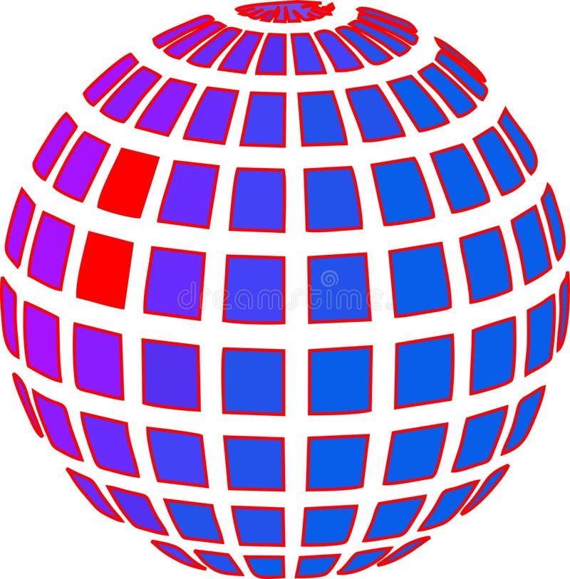 Illustration Vector Graphics of Simple Globe or World Icons Stock ...