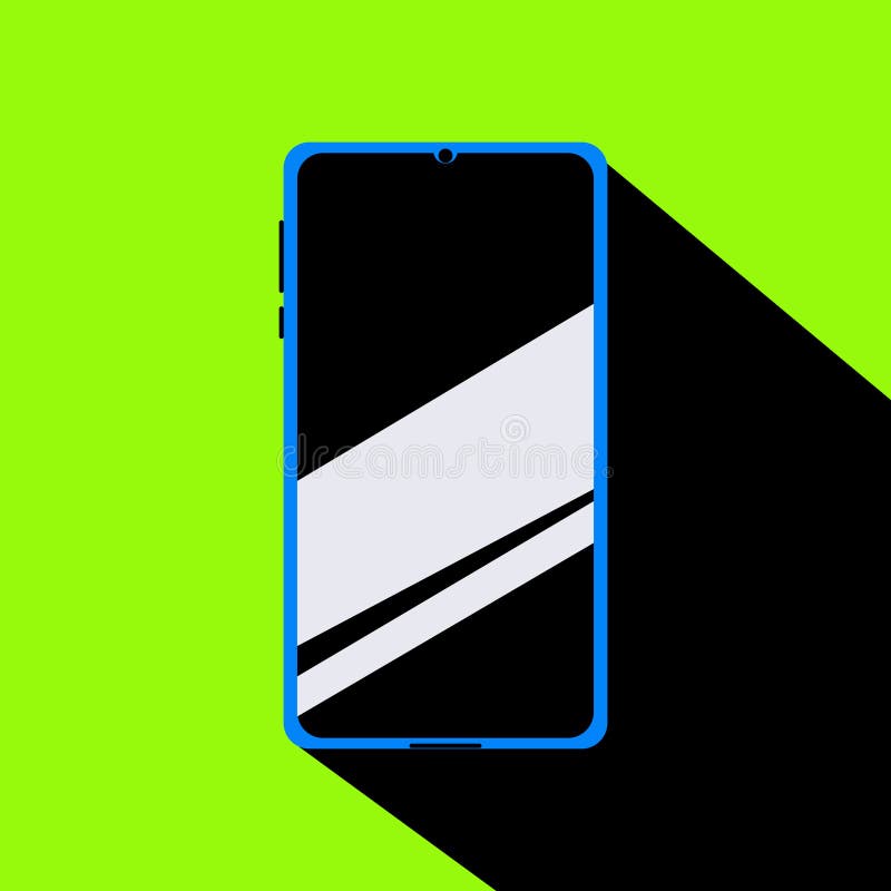 Illustration Vector of Handphone. Handphone Vector Product. Flat Style ...