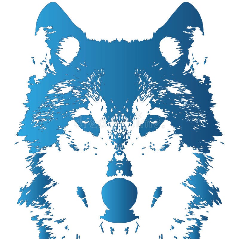 Illustration Vector Ice Wolf Stock Vector - Illustration of optional ...