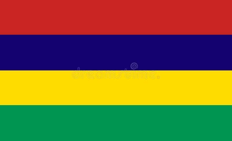 Vector and Image National Flag of Mauritius. Stock Vector ...