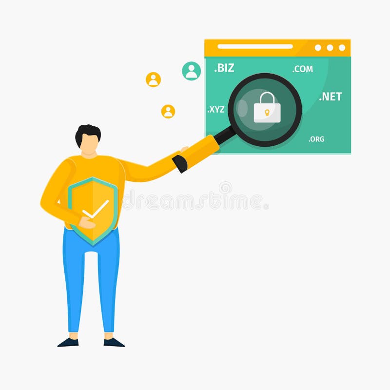 Domain advertising stock illustration. Illustration of domain - 104467