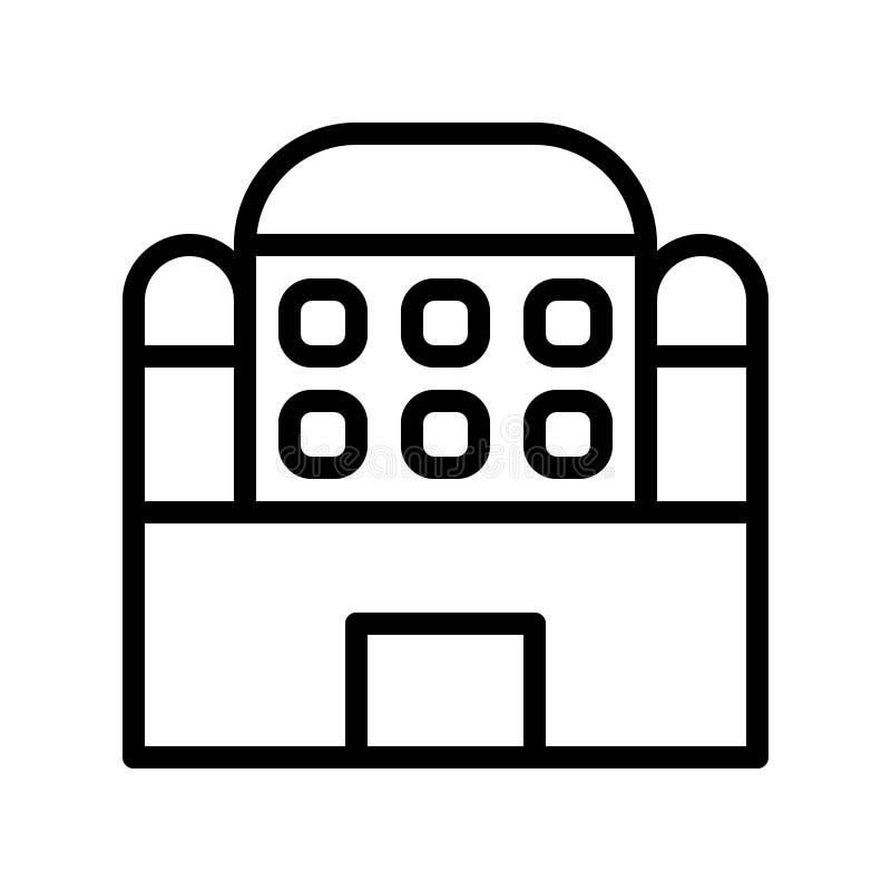 Illustration Vector and Logo Building Gradient Line Style Icon Perfect ...