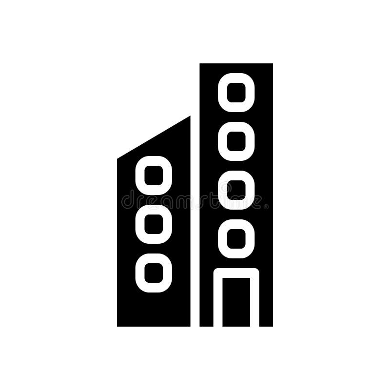 Illustration Vector and Logo Building Solid Style Icon Perfect Stock ...