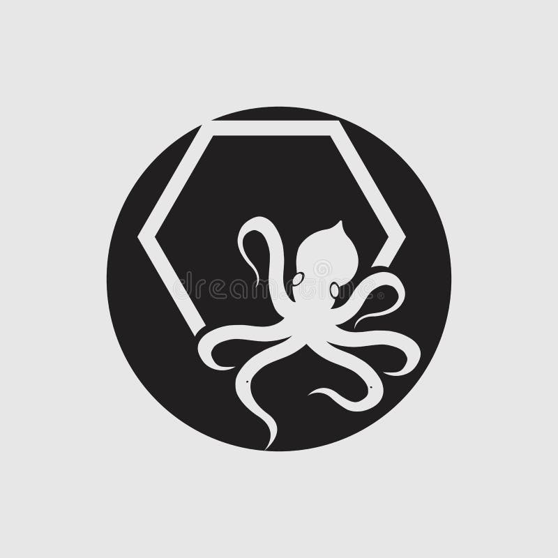 Templates for Octopus Logos, Labels and Emblems Vector Illustration ...