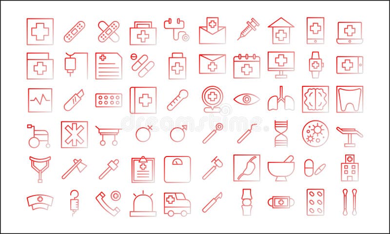 Illustration Vector and Design Medical Gradient Style Icon Perfect ...