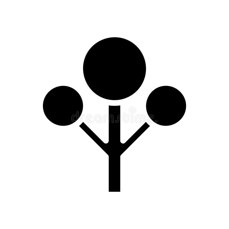 Illustration Vector and Logo Tree Solid Style Icon Perfect Stock Vector ...