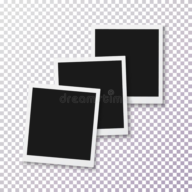 Vector Photo. Realistic Instant Photo Frame Template Stock Vector ... Vector Photo. Realistic Instant Photo Frame Template Stock Vector ...