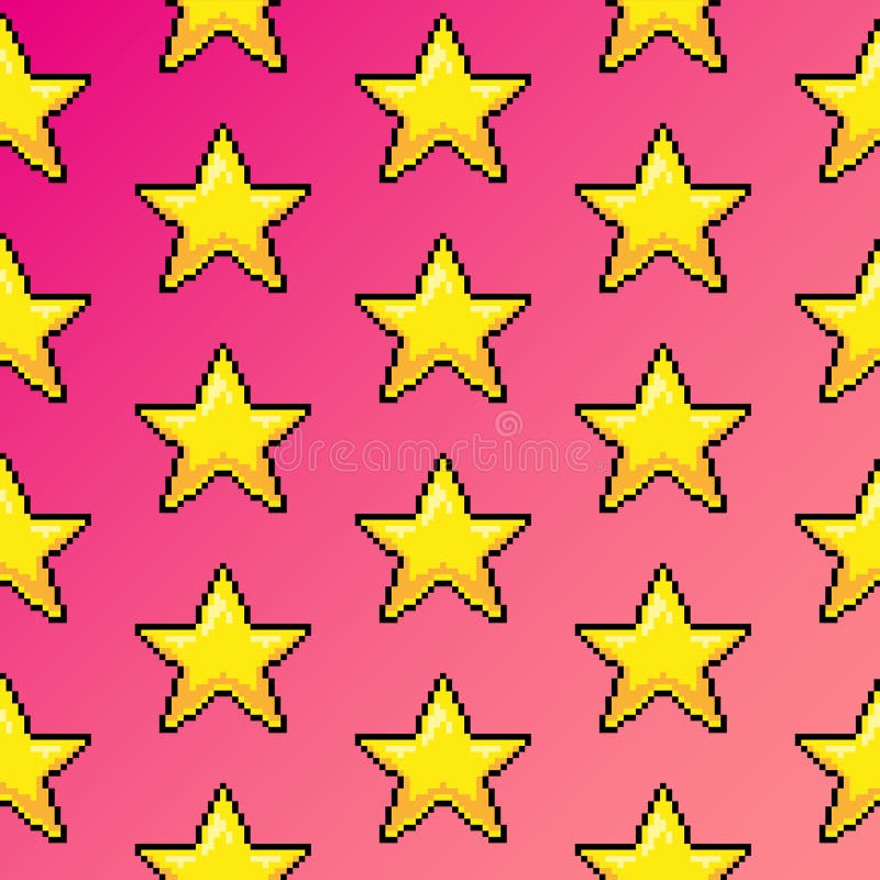 Illustration of a Vector Seamless Pattern in the Form of Stars Stock ...