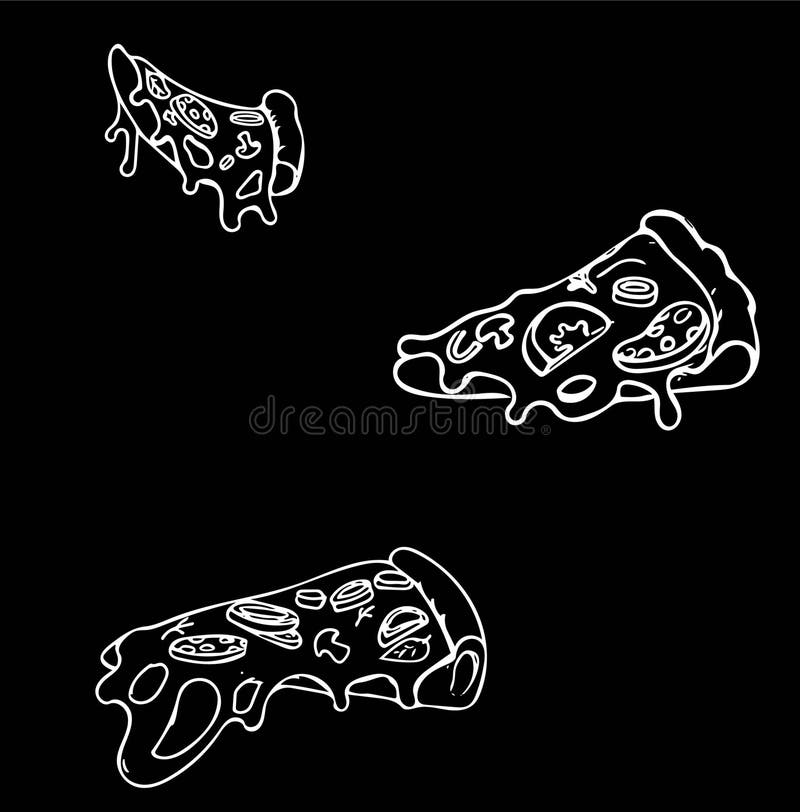 Illustration Vector Slice Pizza Realistic Game Design Objects for Food ...