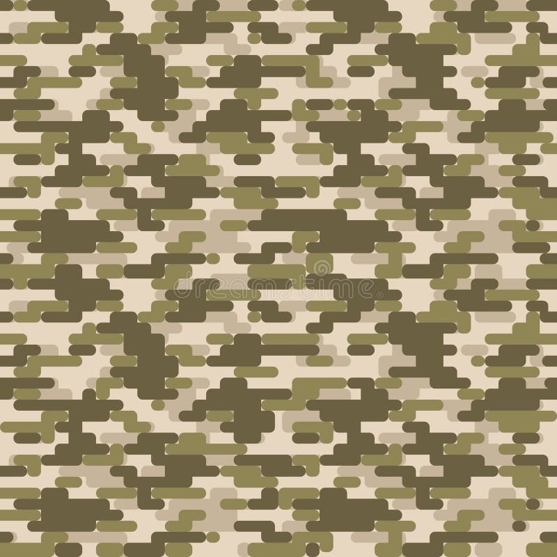 Military Desert Sand Camouflage Pattern Stock Vector - Illustration of ...