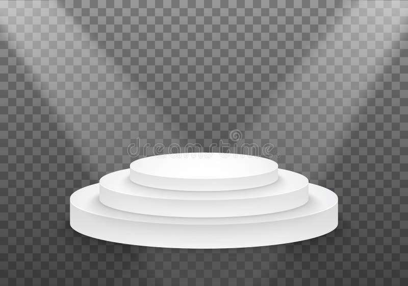 Vector Victory Platform Template. 3D Realistic Vector Winner Stage ...