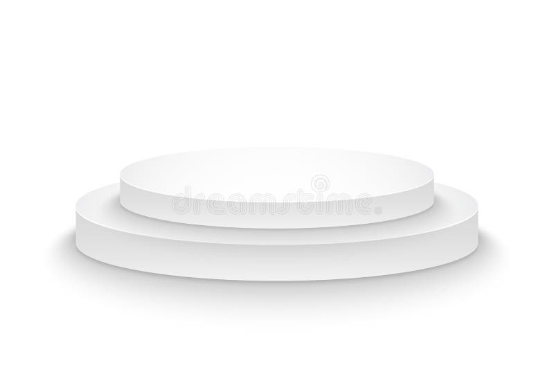 Vector Victory Platform Template. 3D Realistic Vector Winner Stage ...