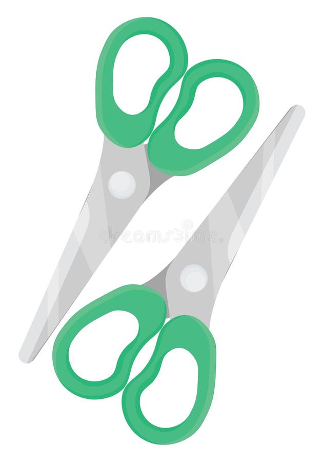 Green Scissors, Vector or Color Illustration Stock Vector ...