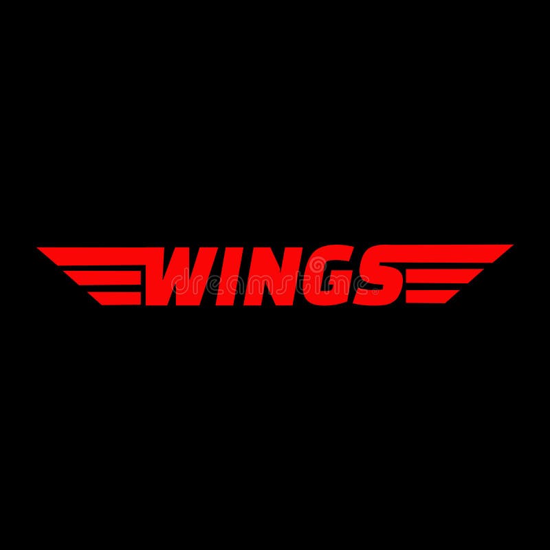 Illustration Vector of Wings Logo. Wings Logo Abstract Design Vector ...