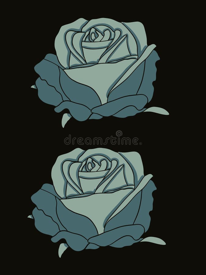 Illustration Vectorielle De Fleurs De Rose Illustration Stock ...