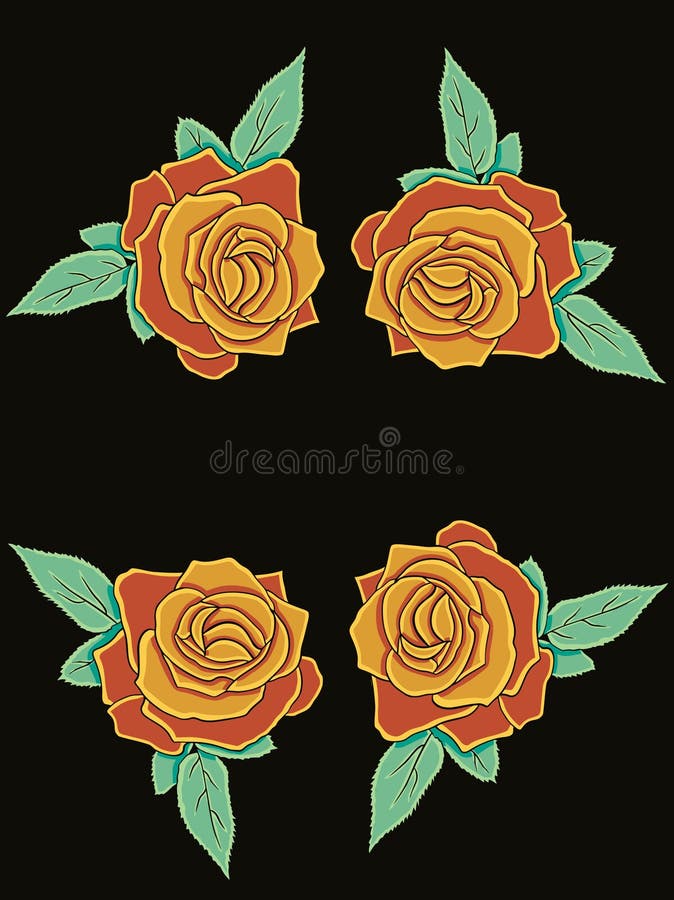 Illustration Vectorielle De Fleurs De Rose Illustration Stock ...