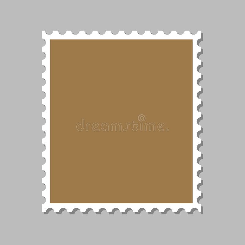 Illustration Vectorielle De Timbre Postal Vide Illustration de Vecteur ...