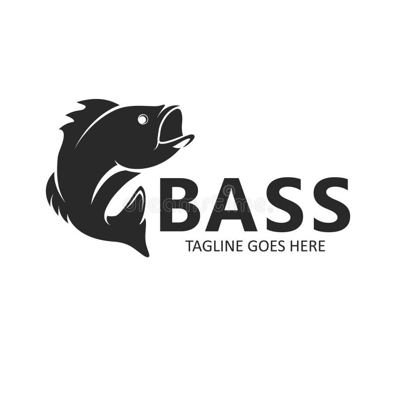 Illustration Vectorielle Du Logo De La Basse Poisson Illustration de ...