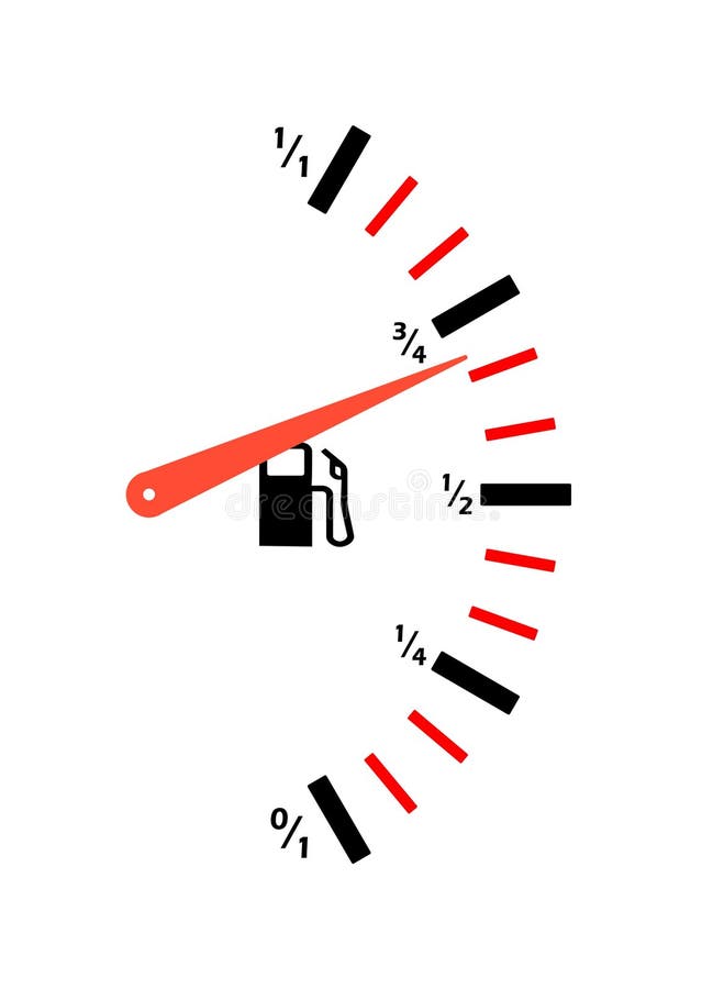 Illustration of a Vertical Fuel Level Sensor Stock Vector ...
