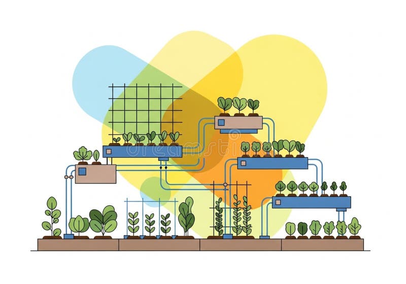 Vertical Hydroponic Garden System Stock Illustrations – 1,774 Vertical ...