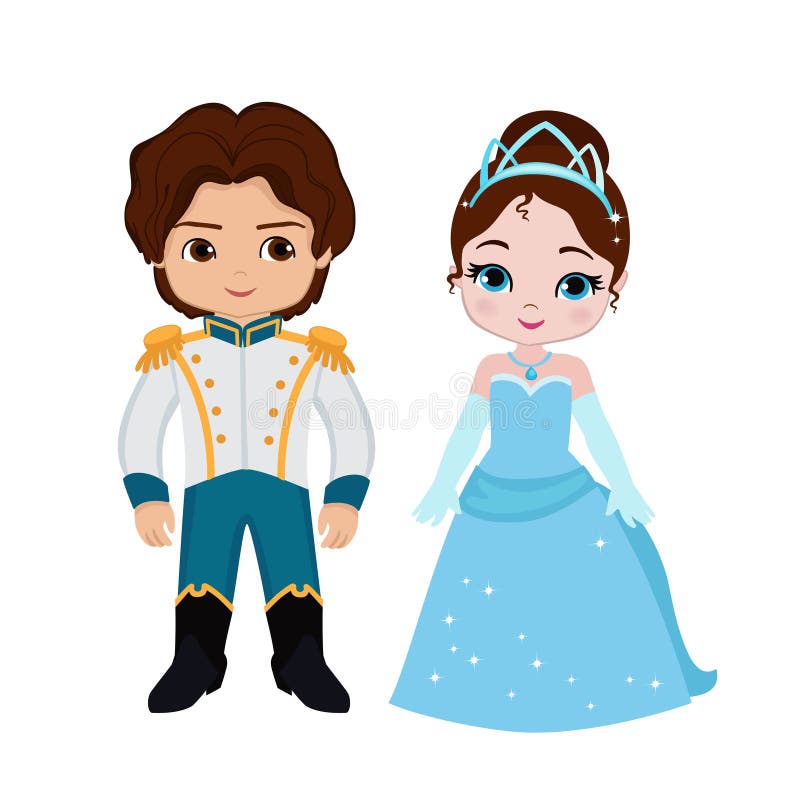 Illustration Of Very Cute Prince And Princess Stock Vector Image