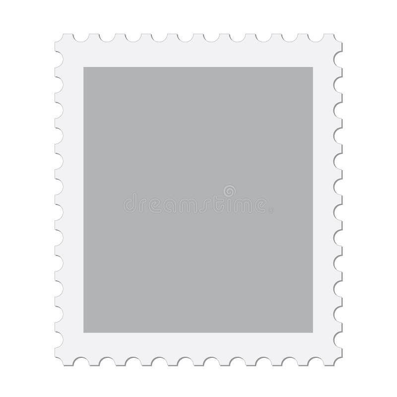 Illustration Vide De Timbre De Courrier - Vecteur Illustration Stock ...