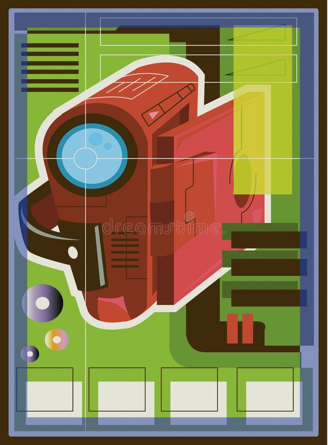 Illustration of a Video Recorder Stock Illustration - Illustration of ...