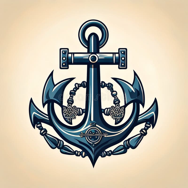 Illustration of a Vintage Anchor Stock Illustration - Illustration of ...