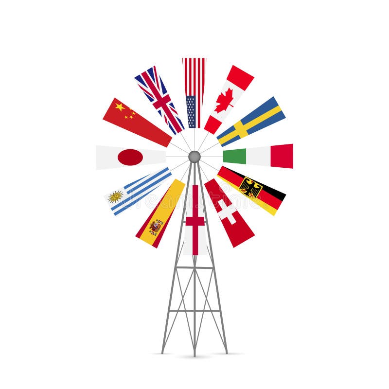 Windmill Flags Stock Illustrations – 48 Windmill Flags Stock ...