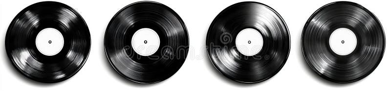 Illustration of a Vinyl Record Disc in a Hand-drawn Engraving Style ...