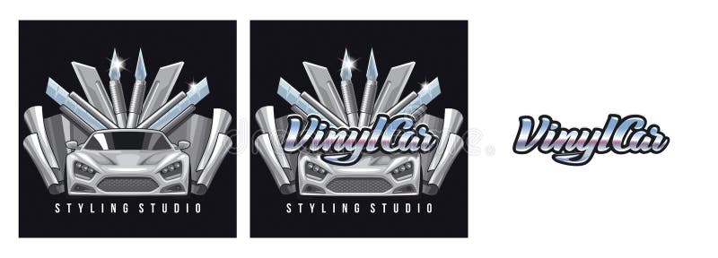 Illustration for Vinyl Studio Emblem Stock Vector - Illustration of ...
