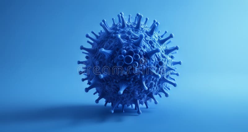 Illustration Virale Un Rendu 3d D'un Virus Illustration Stock ...