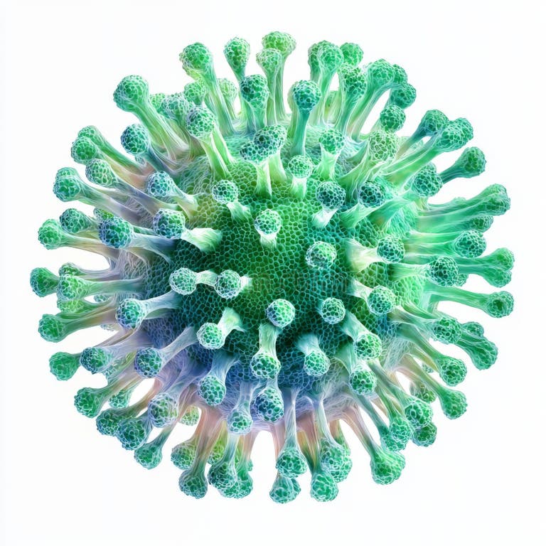 Illustration of a Virus. Picture of a Pathogen with a General Form ...