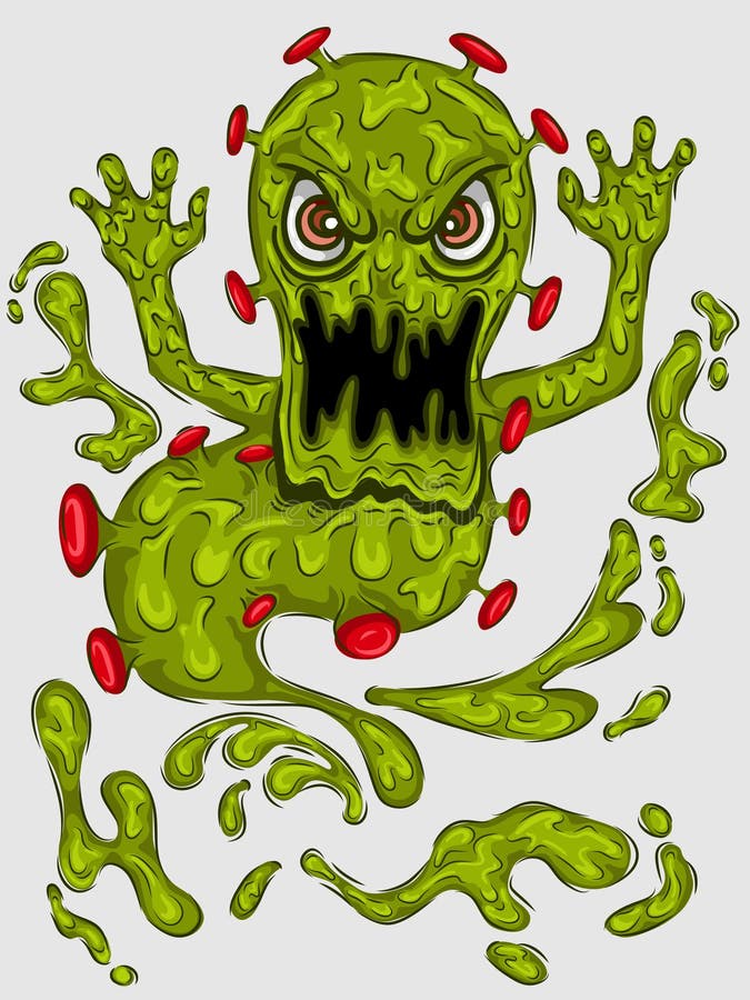 Corona Virus Pathogens in a Liquid Form Stock Vector - Illustration of ...