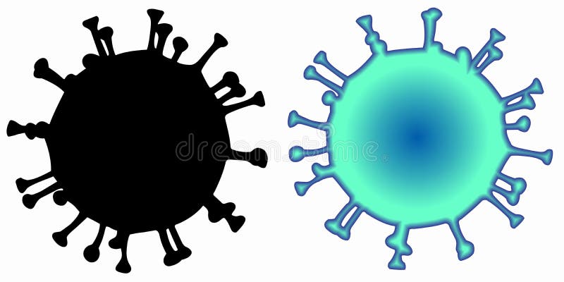 Illustration of a Virus, Vector Drawing Stock Vector - Illustration of ...