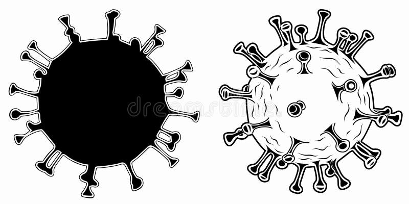 Illustration of a Virus, Vector Drawing Stock Vector - Illustration of ...