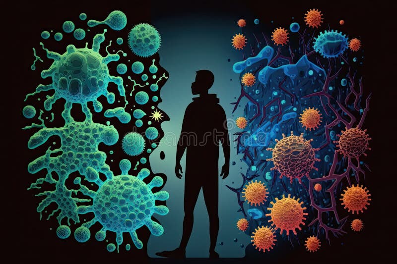 Illustration of viruses stock image. Image of disease - 274177455