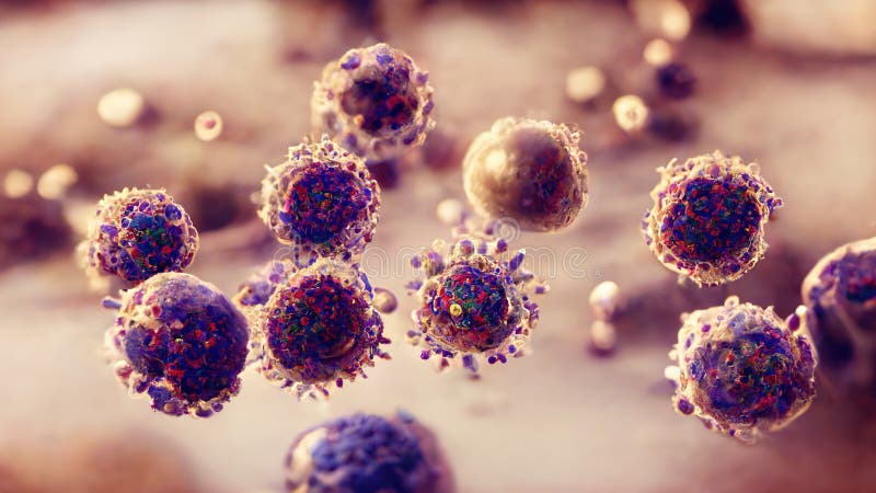 Illustration of Viruses, Realistic Style, Ai Generated Image Stock ...