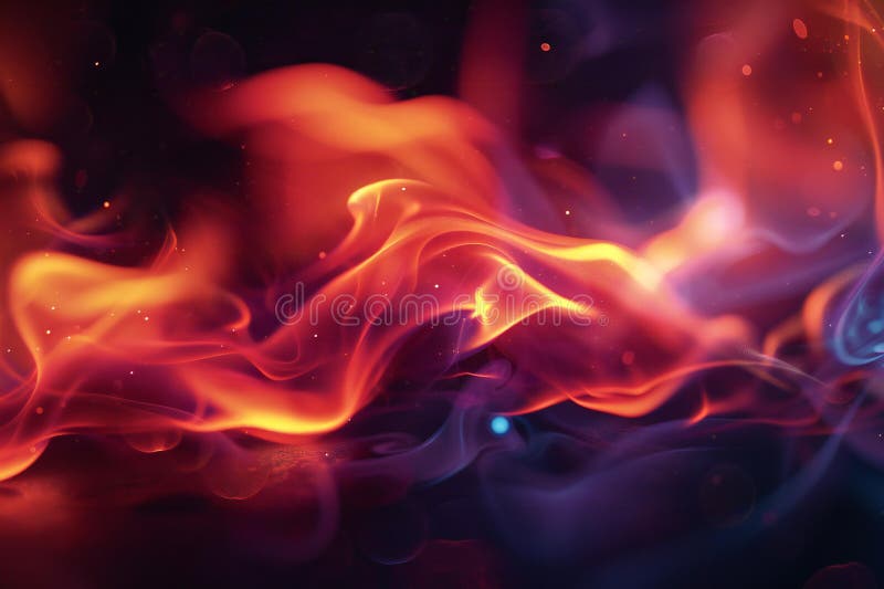 Visual Presenting a Closeup of the Amber Light, with Its Red and Orange ...