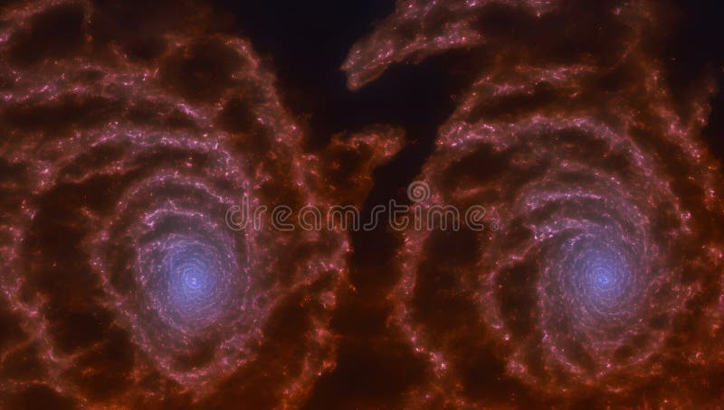 An Illustration of a Visually Rhythmic Image of Two Spirals Stock ...