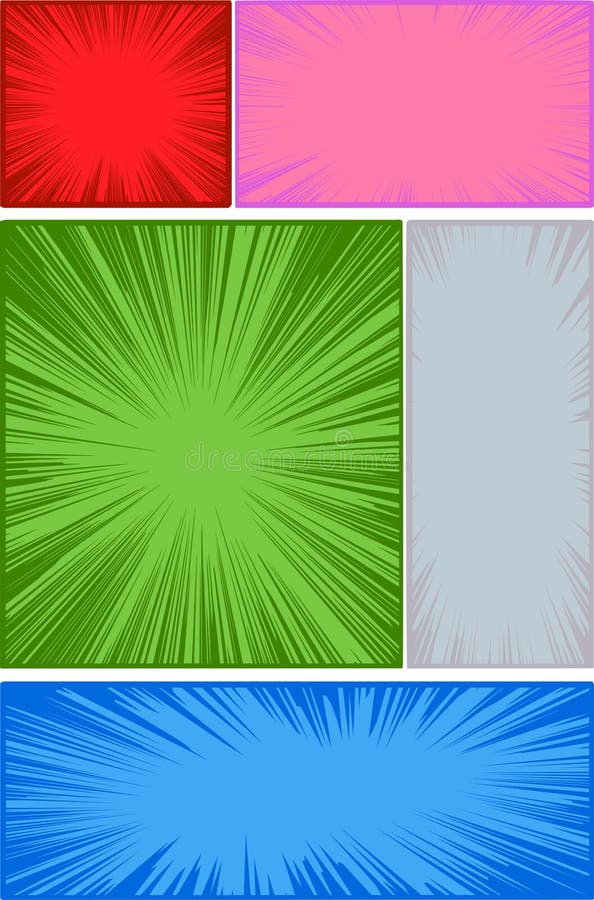 Illustration Of A Vivid Color Cartoon Frame With Flash Background Stock ...