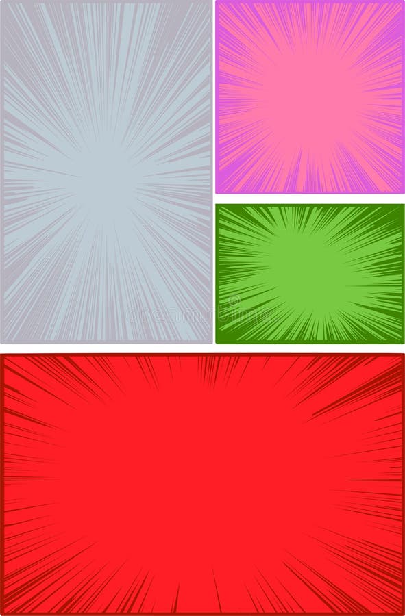 Illustration of a Vivid Color Cartoon Frame with Flash Background Stock ...