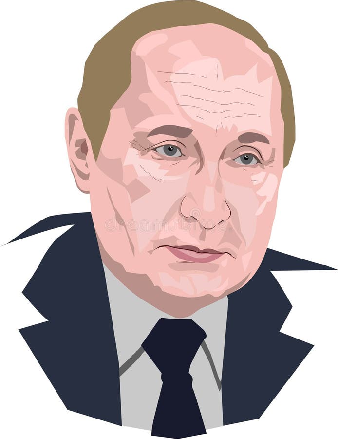 Illustration Vladimir Poutine Image stock éditorial - Illustration du ...