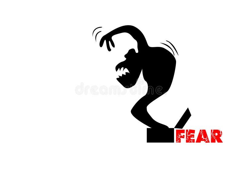 Illustration von Furcht stock abbildung. Illustration von fiktiv - 71934181