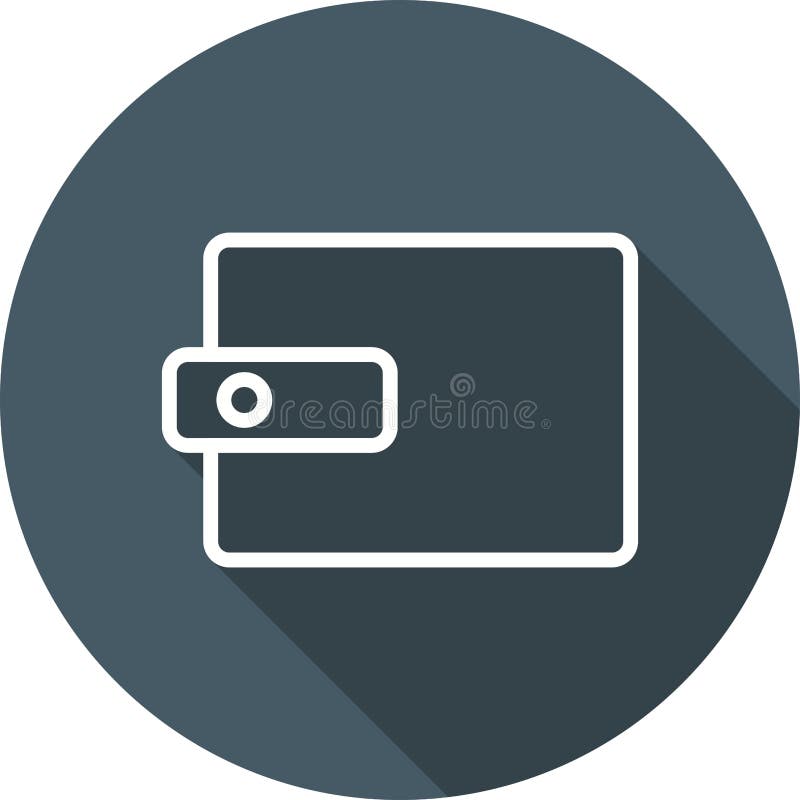 Illustration Wallet Icon for Personal and Commercial Use. Stock ...