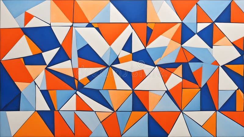 Illustration of Abstract Art Composed of Overlapping Triangles Stock ...